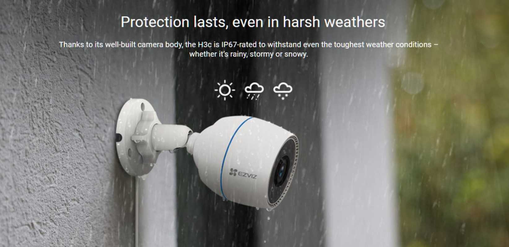 Promo Ezviz H3c 2mp 1080 Ip Camera Outdoor Cctv Wifi Smart Home Color ...