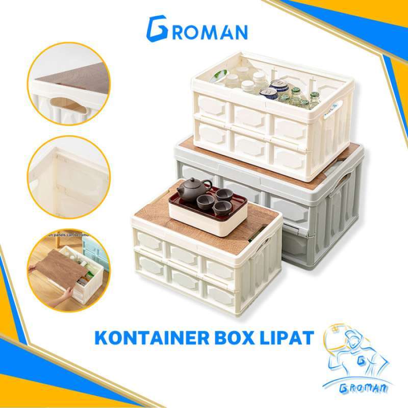 Promo Kotak Lipat Kontainer Plastik Storage Serbaguna Folding Container ...