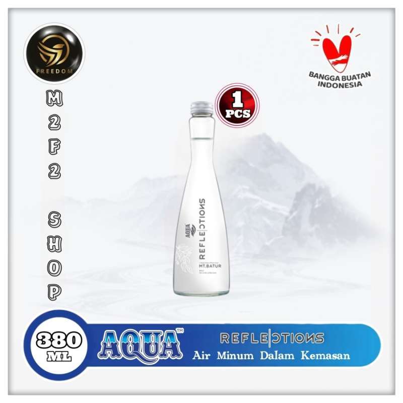 Promo Air Mineral Aqua Reflections Still Botol Kaca - 380 ml (Kemasan ...