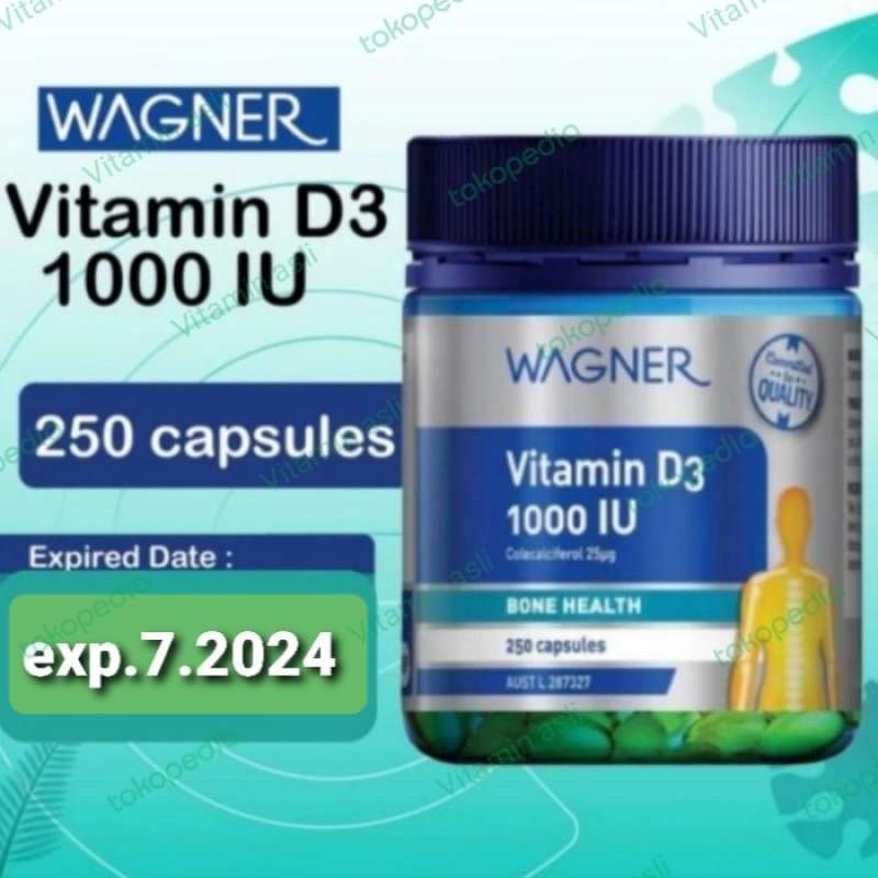 Wagner Vitamin D3 1000 Iu 250 Capsules Lengkap Harga Terbaru April 2024 ...