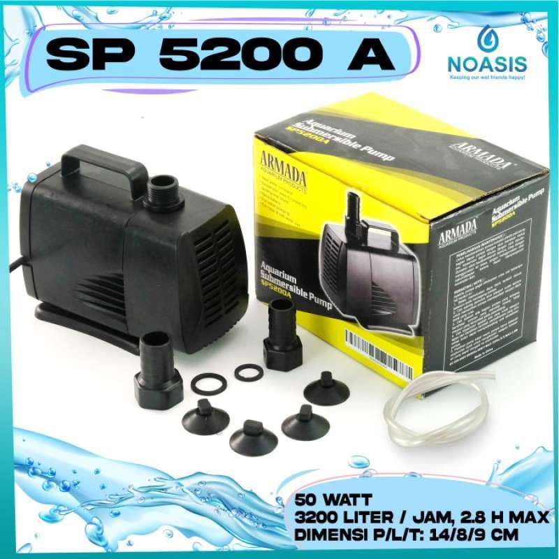 Promo POMPA AIR CELUP AQUARIUM ARMADA SP 5200A SUBMERSIBLE PUMP Diskon ...