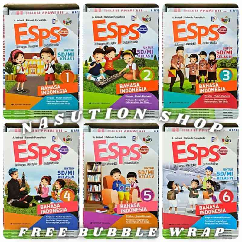 Jual Buku Esps Bahasa Indonesia Kelas 1 2 3 4 5 6 SD K13 Revisi Erlangga - KELAS 5 SD Multicolor ...