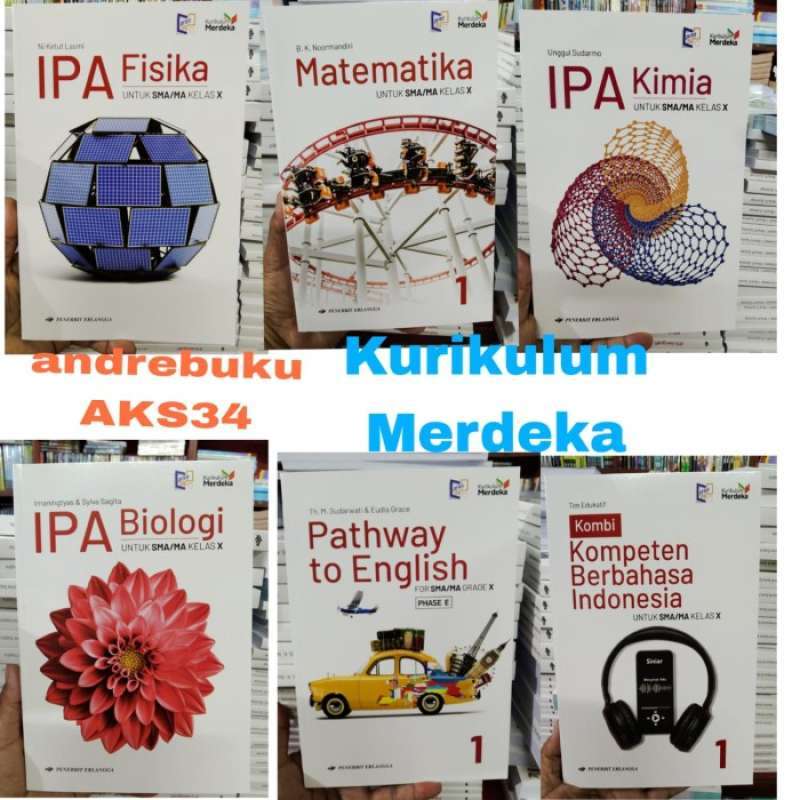 Jual Buku Pelajaran SMA Kelas X Kurikulum Merdeka Erlangga - Multicolor ...