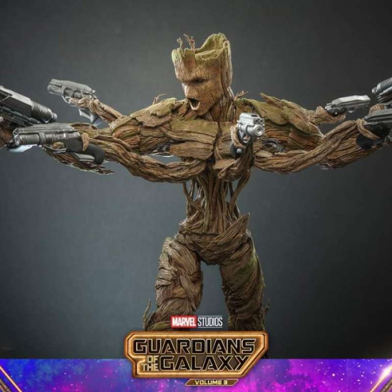 Promo HOT TOYS GUARDIAN OF THE GALAXY VOL. 3 1/6 SCALE GROOT DELUXE ...