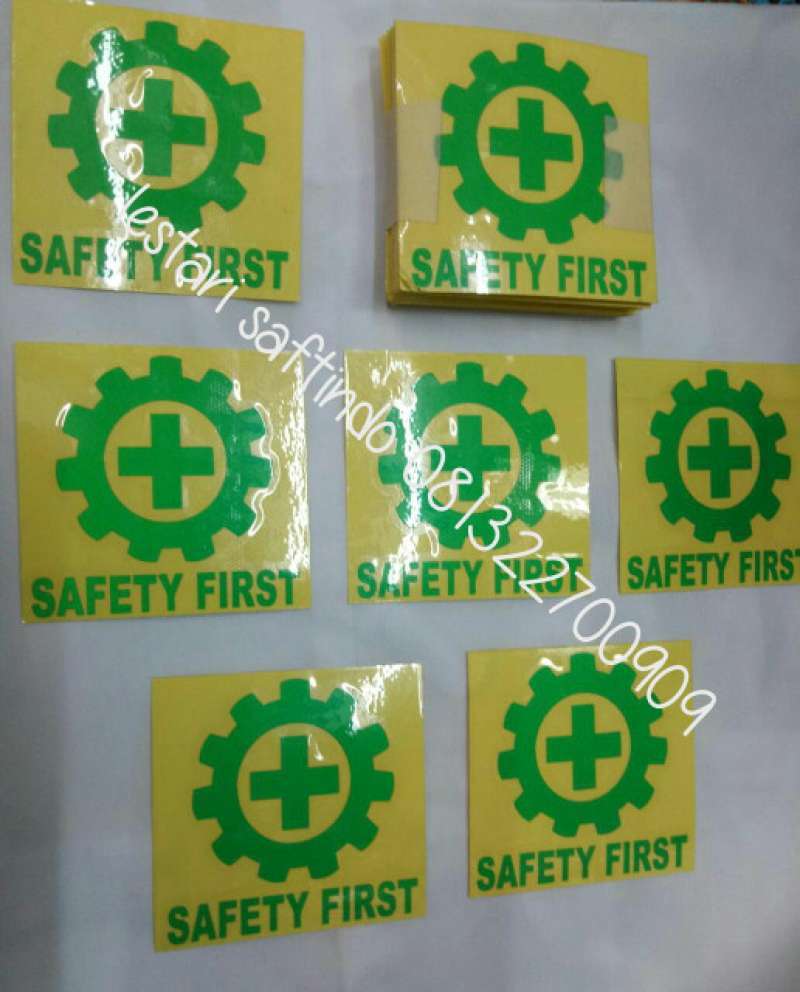 Promo Sticker Helm Logo Safety First Diskon 23% Di Seller Balola ...