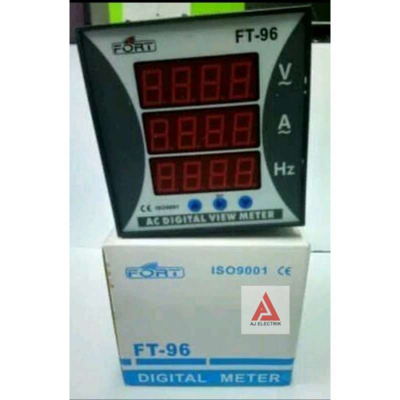 Promo Fort Digital Multi Meter 1Phase FT72VAHZ / Volt, Ampere, Hz ...