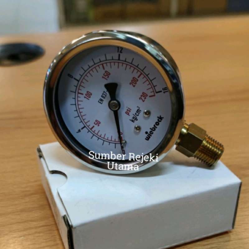 Promo Pressure Gauge Stainless 40 - 230 psi Diskon 23% di Seller CV ...