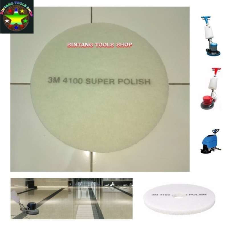 Promo Pad Polisher Buffing Pad Putih 17in 43cm For Krisbow Nilfisk ...