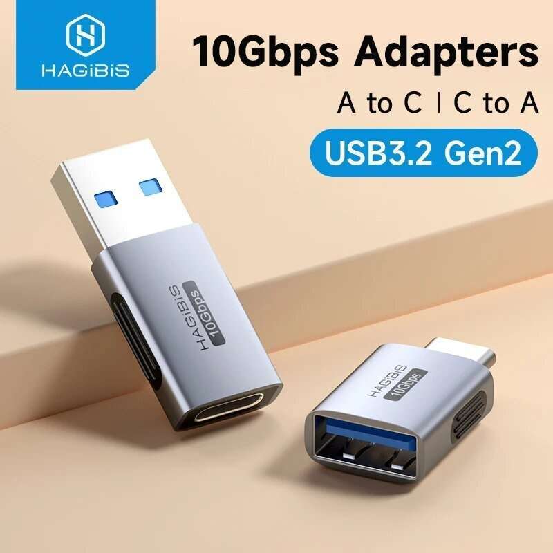 Jual HAGIBIS USB TO TYPE C OTG ADAPTER 10Gbps HIGH SPEED DATA TRANSFER ...