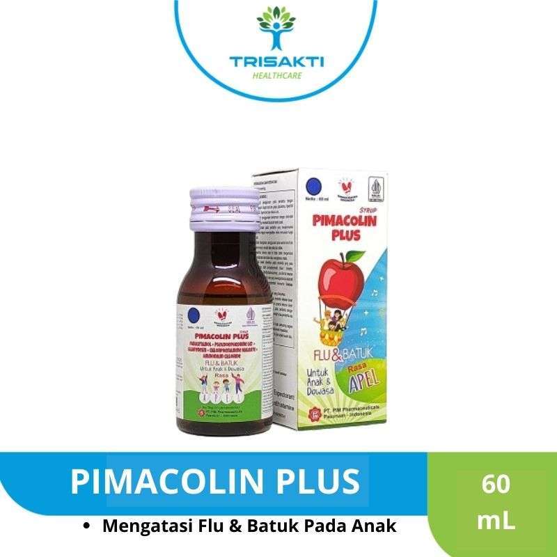 Promo Pimacolin Plus Sirup 60 Ml Rasa Susu-syrup Obat Batuk,pilek & Flu ...