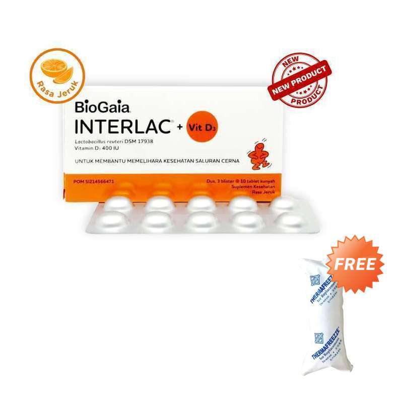 Jual Whs - Interlac Tablet + Vit D3 - Free Ice Gel Di Seller Mustela ...