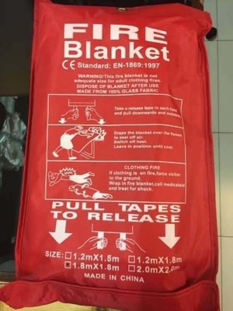 Promo Fire Blanket / Selimut Pemadam Api 1,8m X 1,8m Diskon 23% Di ...