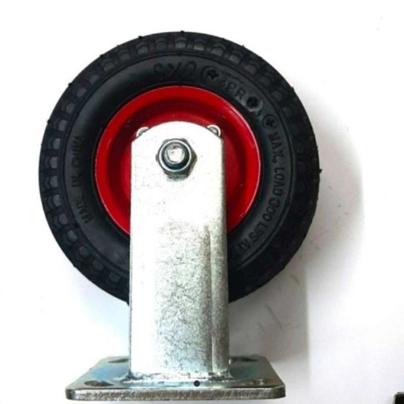 Promo Roda Troli Ban Angin / Roda Ban Pompa 6 inch (2 hidup 2 mati ...