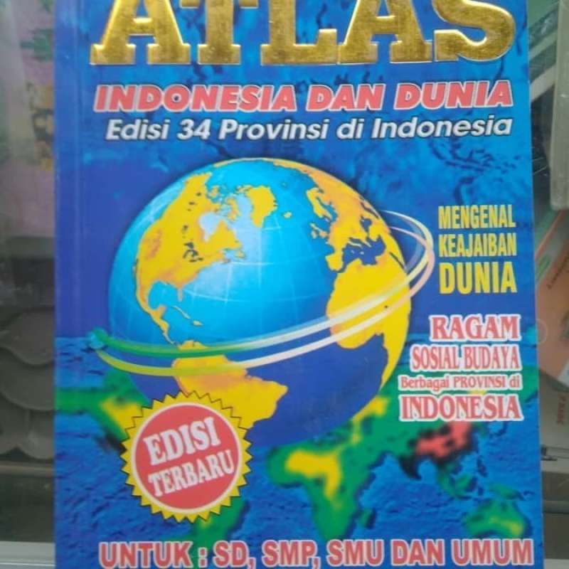Promo Buku Atlas Besar /atlas Indonesia Dan Dunia Ukuran Besar Diskon ...