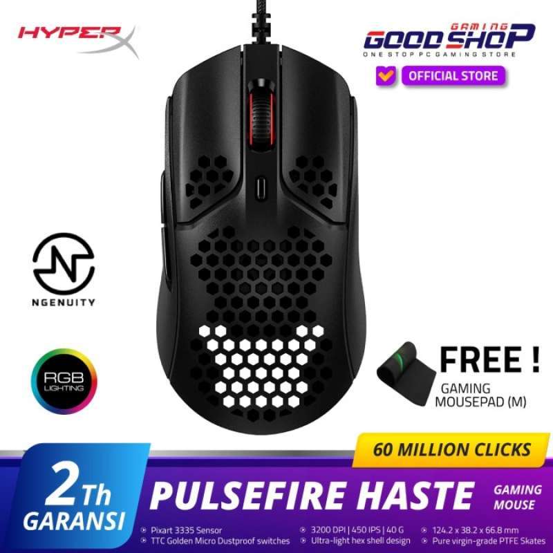 Promo HyperX Pulsefire Haste - Gaming Mouse Diskon 23% di Seller Sisbro ...