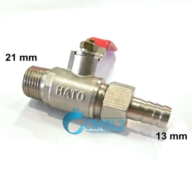Promo Kran Angin Kompresor Hato 1/2 - Stop Keran Minyak 1/2 Inci Ball ...