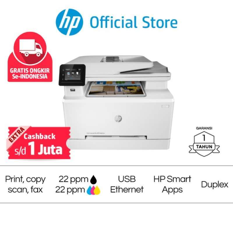 Promo HP Color LaserJet Pro MFP M Fdn Printer Color Print Scan Copy Fax Diskon Di Seller