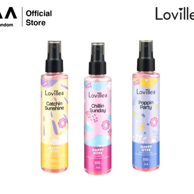 Jual Lovillea Happy Hype Body Mist Spray 100ml Di Seller New Megah Jaya ...