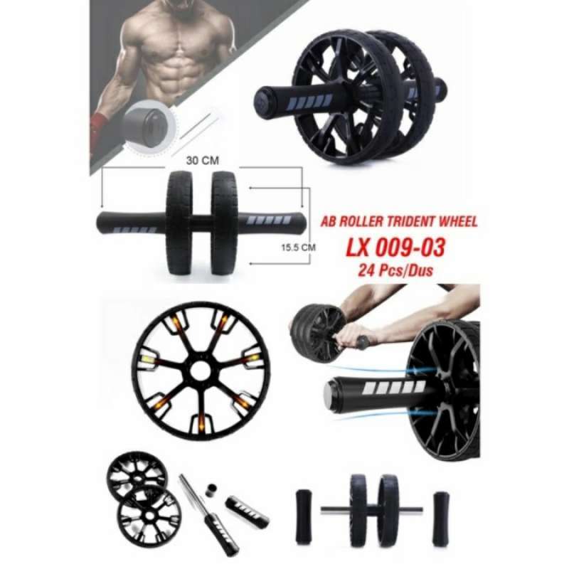 Jual alat bantu latih perut ab roller trident wheel di Seller Cerenti ...