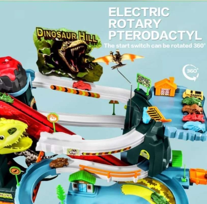 Promo Mainan Anak Dino Volcano Track Adventure, Track Parkir Gunung ...
