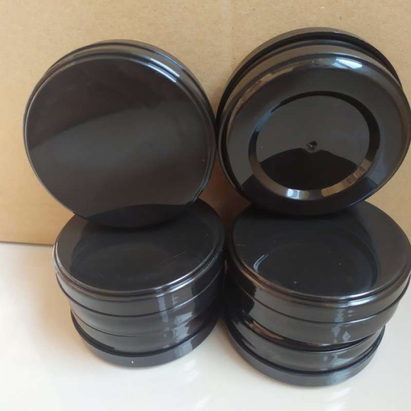 Jual Pot Lulur Kemasan Kosong 100gr Hitam/ Pot 100 Gr(pkt 50 Pcs)1 Kg ...