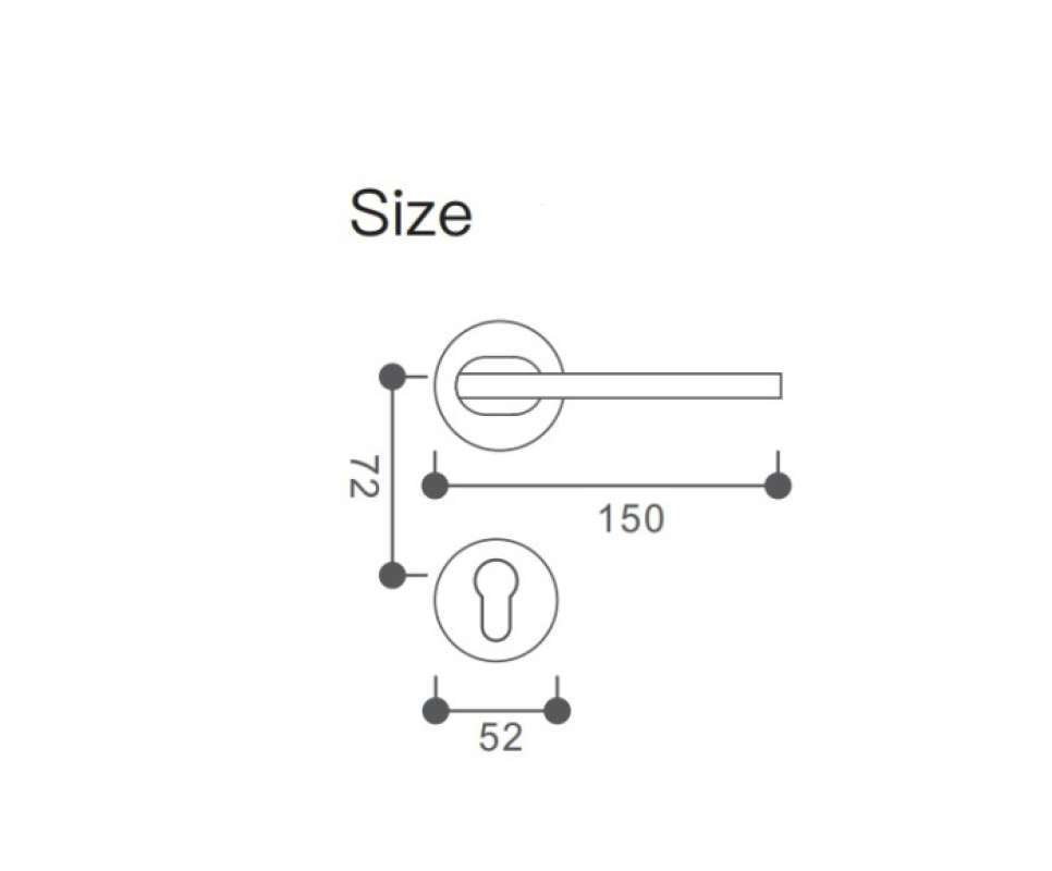 Promo Gagang Pintu Door Handle Kayu Besi Black Hitam Full Set Minimalis ...