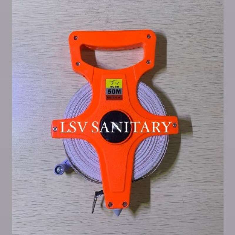 Promo Meteran Tancap 50 M Rush / Meteran Tanah 50 M Rush Measuring Roll ...