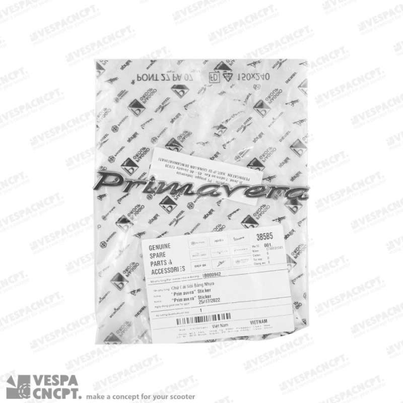 Promo Piaggio Original Sticker Emblem Logo Primavera 3v Iget Body Vespa ...