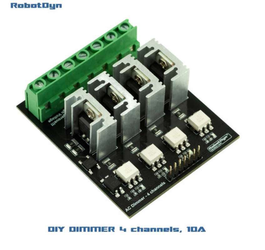 Promo Module Light Dimmer Lampu 220V AC 16A 4 Channel PWM 5V 3.3V ...