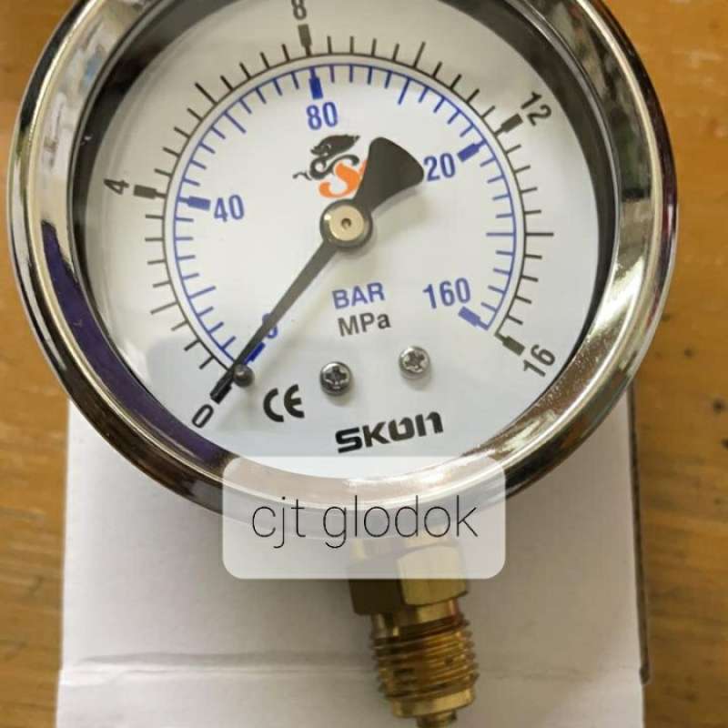 Promo Pressure Gauge Manometer 16 Mpa / Bar Raket 2 1/2 Skon Diskon 23% ...