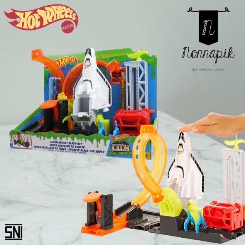 Promo Hot Wheels City Rocket Blast Off Space Shuttle hotwheels terbaru Diskon 23% di Seller ...