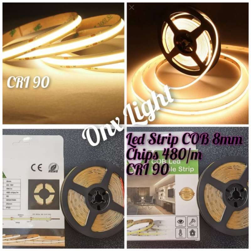 Promo Led Strip Cob 9w Cri 90 Flexible Strip Linear Light 5 Meter ...