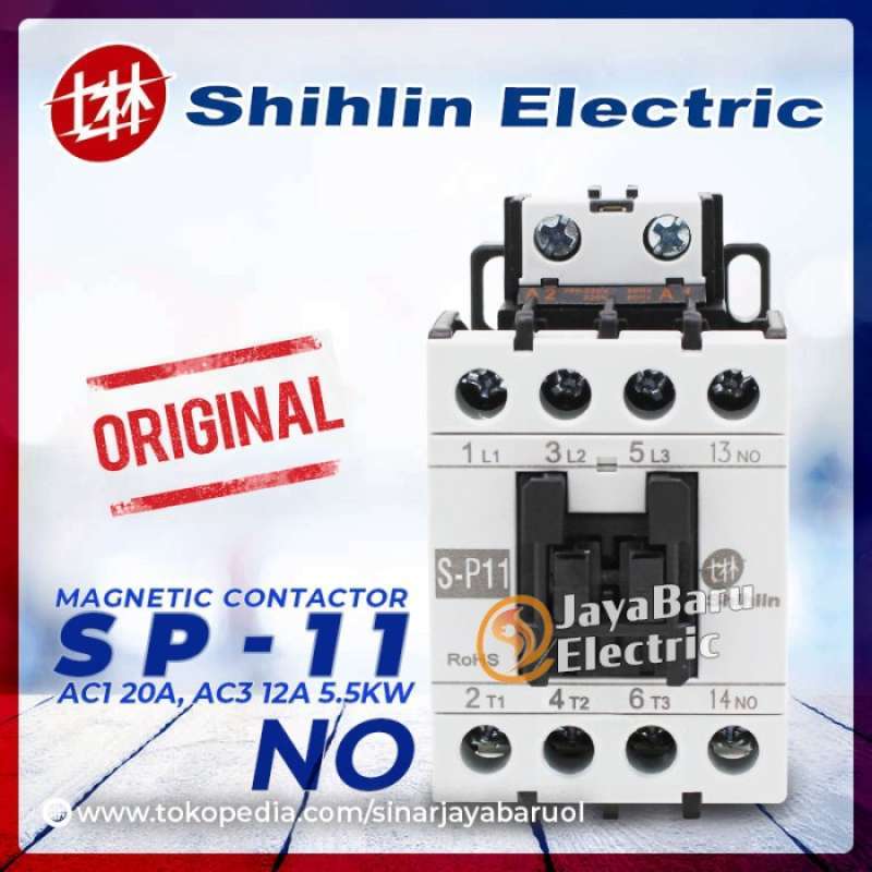 Promo Kontaktor / Contactor SHIHLIN S-P11 SP11 24V 48V 110V 220V 380V Diskon 23% di Seller Lixia ...