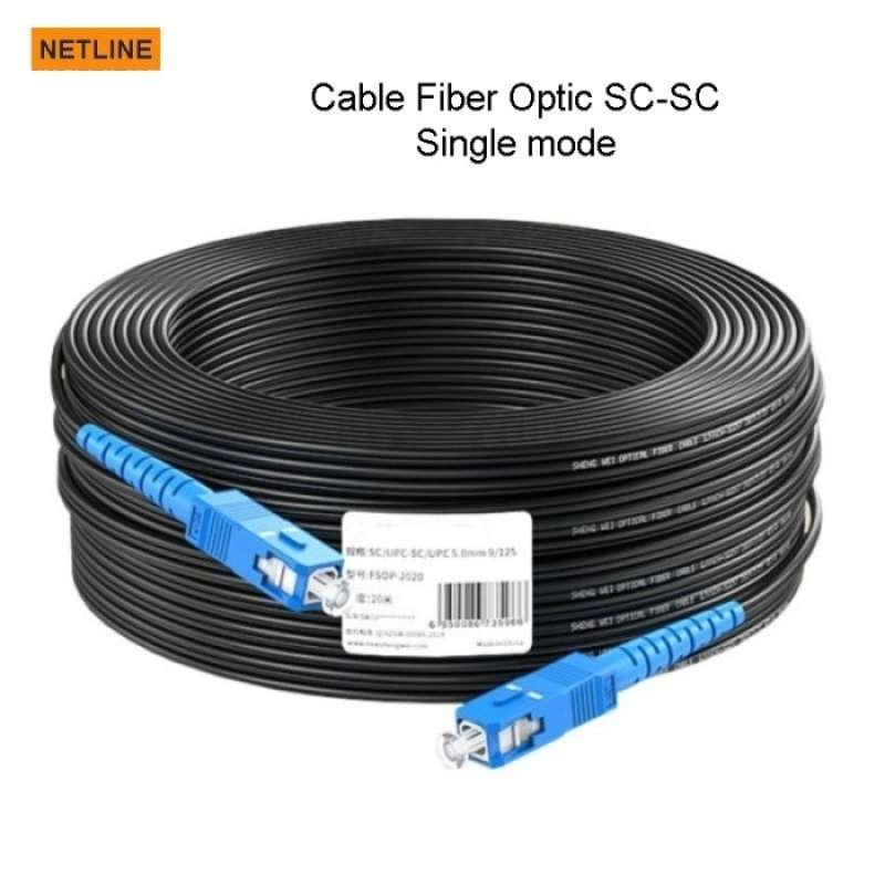 Promo Kabel Fiber Optik 200m SC UPC Cable Precon Dropcore Dropwire 200 ...