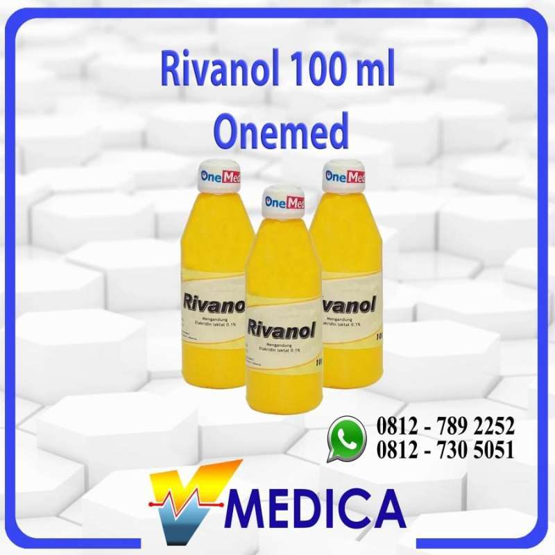 Jual Rivanol Onemed 100ml / Antiseptic / Cairan Disinfektan Pembersih Luka Di Seller V-medica ...