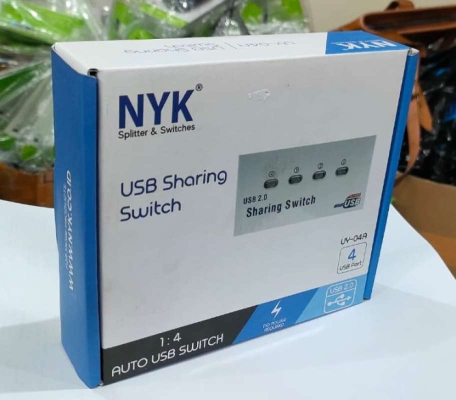 Promo Auto Switch Hub Usb Printer 4 Port Sharing Switcher plus kabel 1. ...