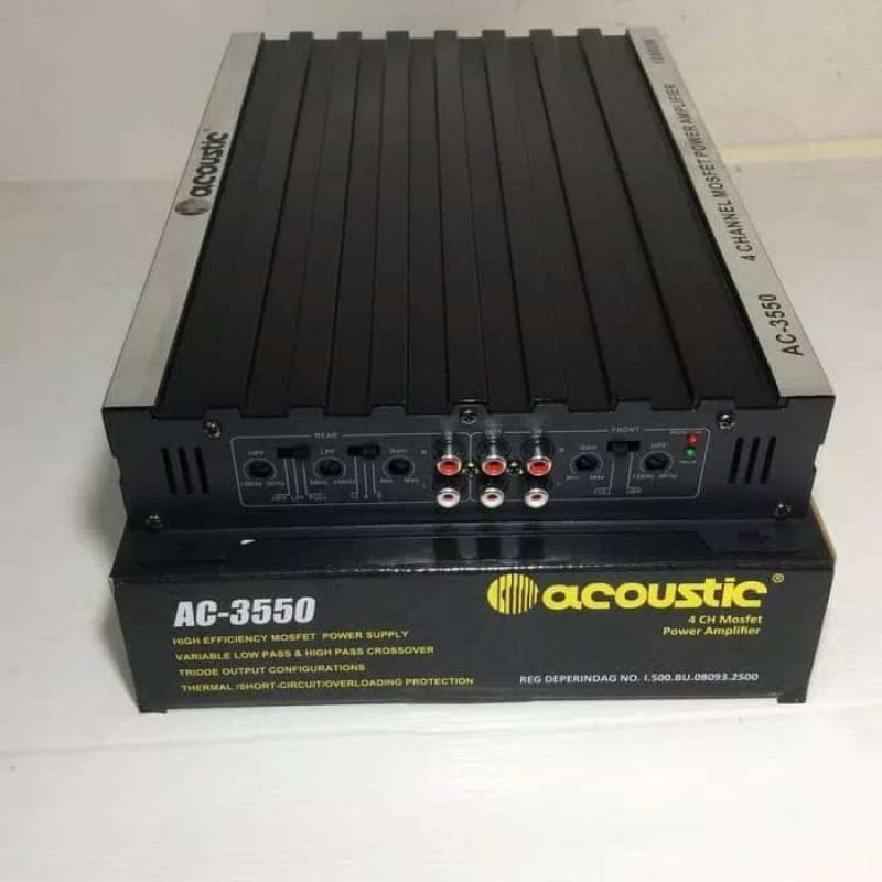 Promo Power Amplifier Mobil 4Chl Mosfet Acoustic Ac-3550 Terbaru Diskon ...