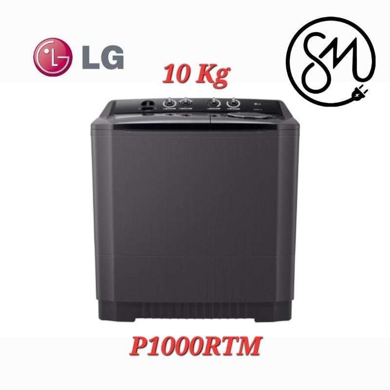 Jual Mesin cuci LG 10 kg P1000RTM Twin tube 2 tabung Wind Jet Dry di ...