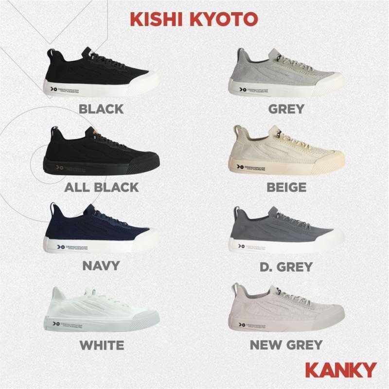 Promo Kanky KISHI KYOTO - Sepatu Sneakers Casual Sport Sekolah Pria ...