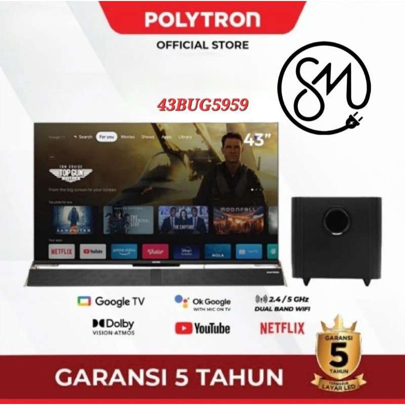 Jual Polytron Pld43 Bug5959 Original, Murah & Diskon April 2024 | Blibli