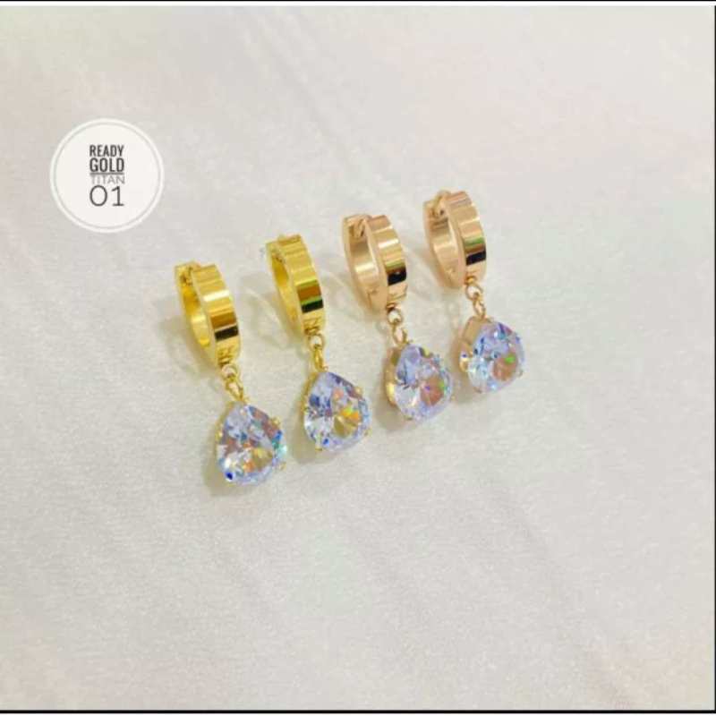 Jual Anting Permata Dewasa Titanium Ready Gold CXB224 di Seller Clue xuping - Lorok Pakjo, Kota ...