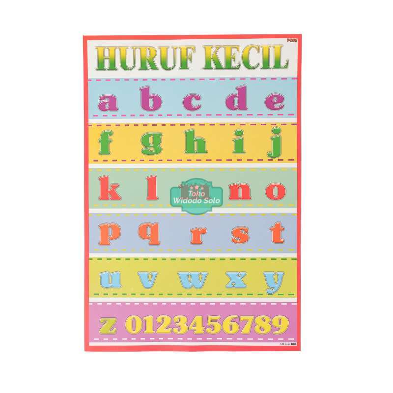 Jual Poster Edukasi Belajar Anak Huruf Kecil 35x50cm - 1 Lembar di ...