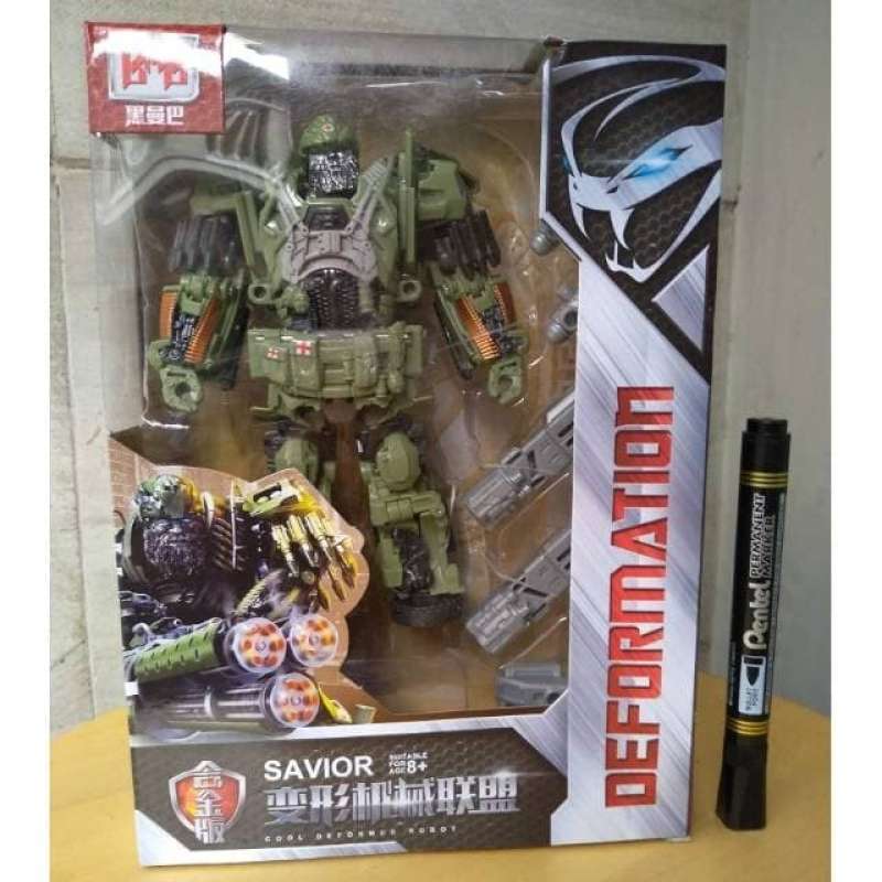 Promo Mainan Action Figure Transformer Savior Bisa Berubah Jadi Robot ...