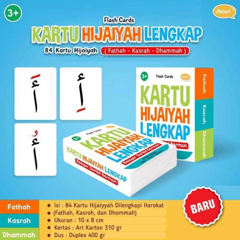 Jual KARTU HIJAIYAH LENGKAP Belajar Sambil Bermain Flash Card Anak ...