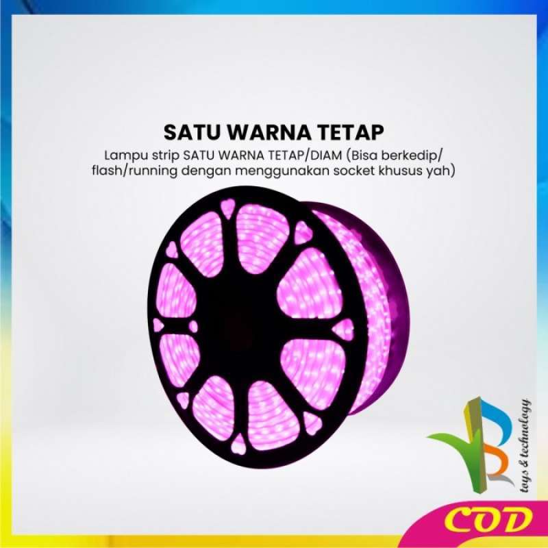 Promo RB-C883 LAMPU LED STRIP SELANG 5050 UK 10M 220V FLEKSIBEL ...