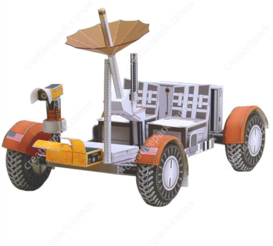 Promo Lunar Roving Vehicle Kendaraan Bulan Papercraft Miniatur Action ...