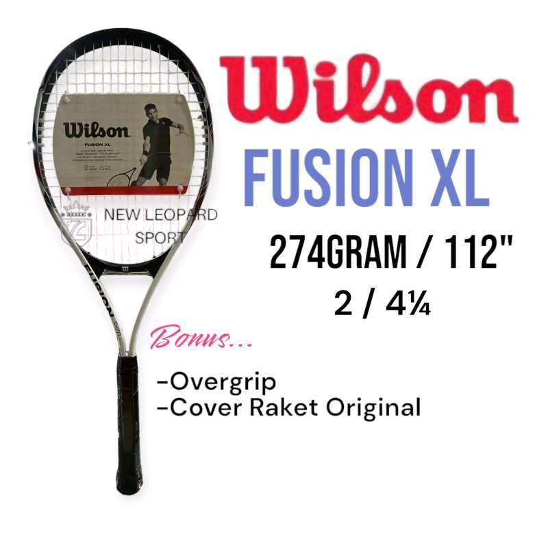 Jual Raket Tenis Wilson Fusion Xl 112 274g White / Black / Tennis ...