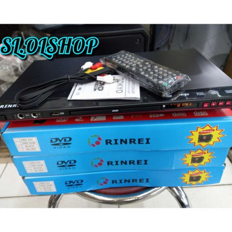 Promo Dvd Player Rinrei Drn-533b Body/besi Dvd Cd Mp3 Mp4 Karaoke ...