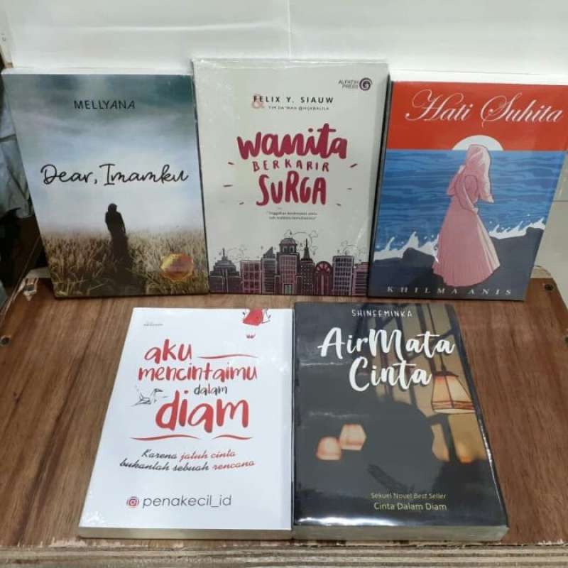 Promo Paket 5 Novel Wattpad Islami Populer Diskon 23% Di Seller Roxie ...