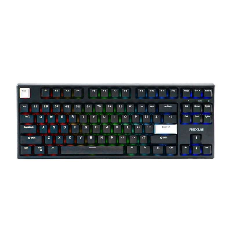 Jual Rexus Daiva D87 / D-87 Wireless Mechanical Keyboard Gaming Tkl D ...